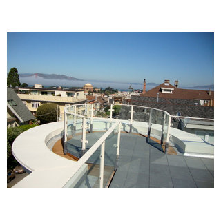San Francisco: Roof Top Glass Railing - Modern - Häuser - San Francisco ...
