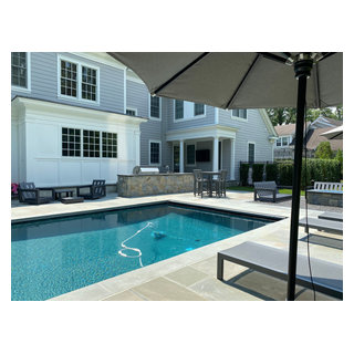 Scarsdale Pool Surround - Contemporary - Exterior - New York - by LDAW ...