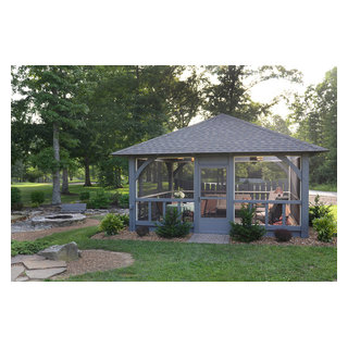 Screened In Pavilion - Exterior - Other - by Homestead Timber Frames ...