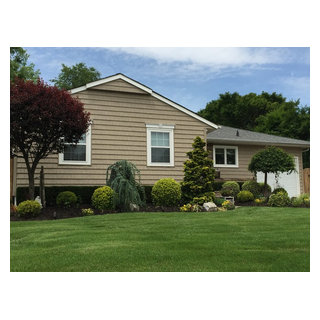 Seaford Siding - Tuscan Clay Shakes with Plum Creek Ledgestone ...