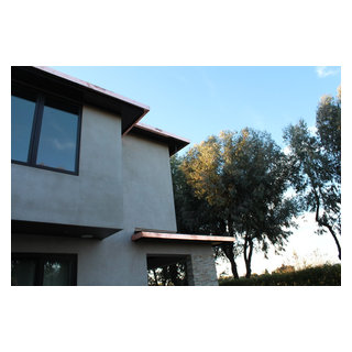 sectional 4x5 Box Gutters, 16 ounce Copper, Modern Home in Manhattan ...