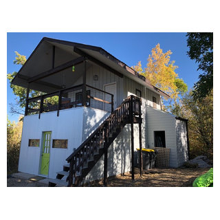 Shabby run down cabin reimagined to a Modern Steamboat cottage - Modern ...