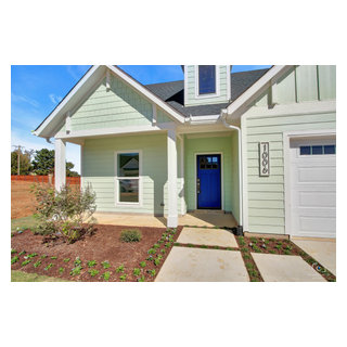 Shady Brook Grapevine mint green house - Farmhouse - Exterior - Dallas - by Maykus Homes | Houzz