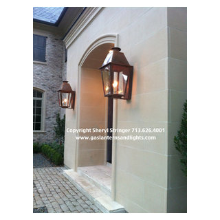 Sheryl's Extra Large Plantation Style Gas Lanterns - Traditional ...