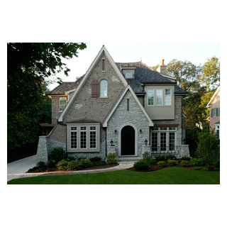 Small Lot Tudor Home - Arts & Crafts - House Exterior - Chicago - by ...