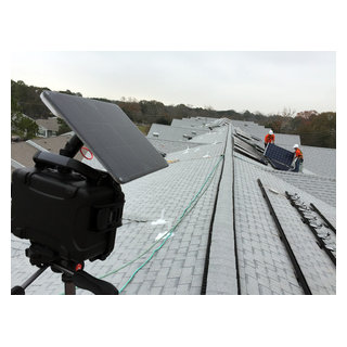 Solar-powered GoPro filming solar module installation - Traditional ...