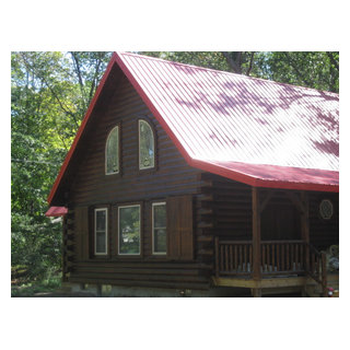 Southern Log Home - Rustic - Exterior - Detroit - by Oasis Homes | Houzz