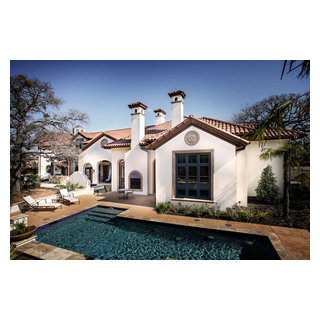 Back Exterior and Pool - Mediterranean - Exterior - Dallas - by ...