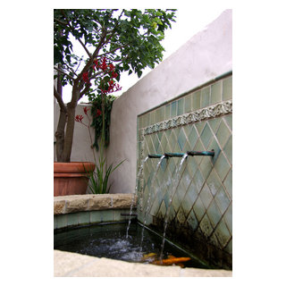 Spanish Koi Pond - Mediterranean - Exterior - Santa Barbara - by Maraya ...