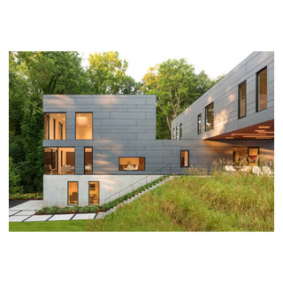 Split Box House - Contemporary - Exterior - Atlanta - by CORE Landscape ...