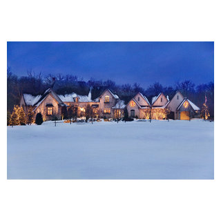 Sprawling Brick, Stone and Stucco French Country Estate in Mettawa ...