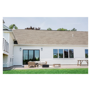 stamped concrete patio - Farmhouse - Exterior - Boston - by ATA ...