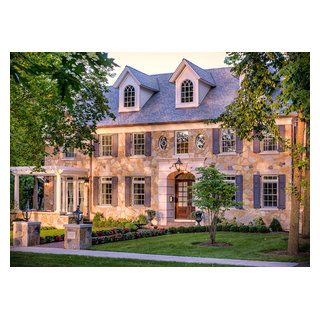 Stone Colonial Exterior - Traditional - Exterior - Chicago - by Schwarz ...