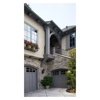 Stone Garage - Midcentury - Exterior - San Diego - by Eldorado Stone ...