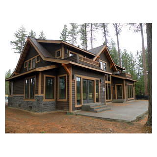 Suncadia Rope Rider Golf Course Lake front Home - Rustic - Exterior ...