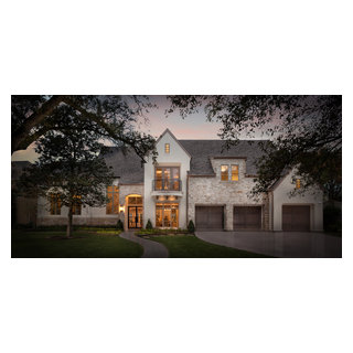 Sunset Terrace French Custom Build - Transitional - Exterior - Houston ...