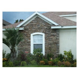 Tampa Stacked Stone Veneer Installations - Traditional - Exterior ...