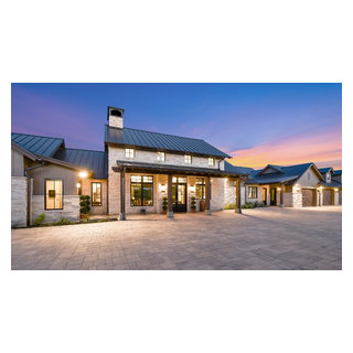 Texas Ranch House in the Hill Country - Farmhouse - Exterior - Austin ...