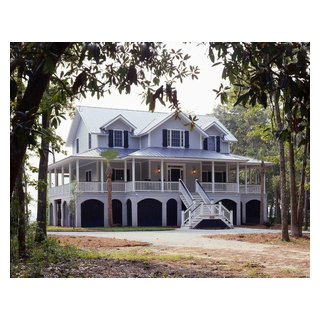 The Charleston Southern Colonial Post and Beam - Traditional - Exterior ...