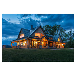 Timber Home Exterior - Rustic - House Exterior - Burlington - by ...