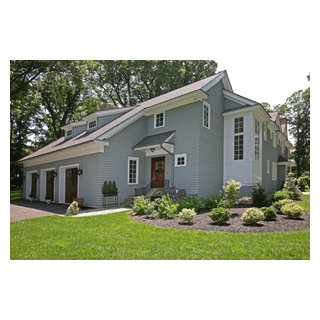 Traditional Blue Home - Traditional - Exterior - New York - by Hemphill ...