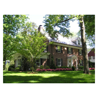 Traditional Brick Colonial - Traditional - Exterior - New York - by ...