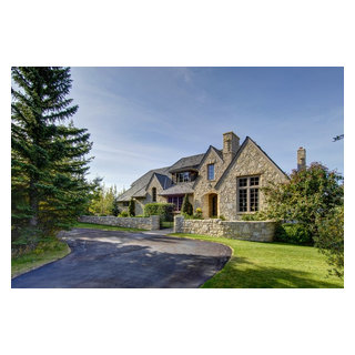 Traditional Stone House - Traditional - Exterior - Calgary - by ...