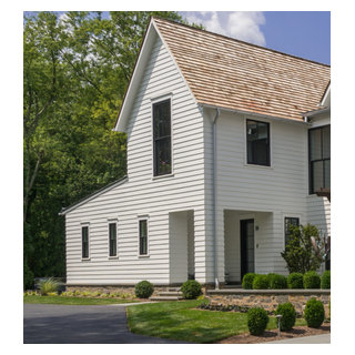 Transitional Suburban Home - Transitional - Exterior - by Asher ...