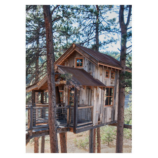 Tree house with Natureaged siding - Rustic - Exterior - Denver - by ...