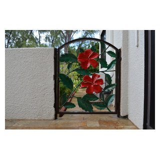 Tropical Entry Gates - Tropical - Exterior - Hawaii - by Fusion Art 808 ...
