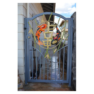 Tropical Entry Gates - Asian - Exterior - Hawaii - by Fusion Art 808 ...