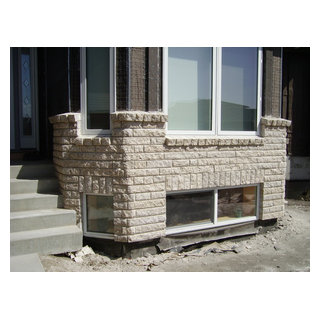 tyndall stone house front - Traditional - Exterior - Other | Houzz