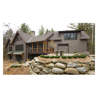 Unique Hybrid of Conventional, Timber and Log Framed Home - Rustic ...