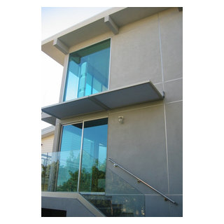 Versafab (brushed aluminum overhang w/ perforated inserts ...