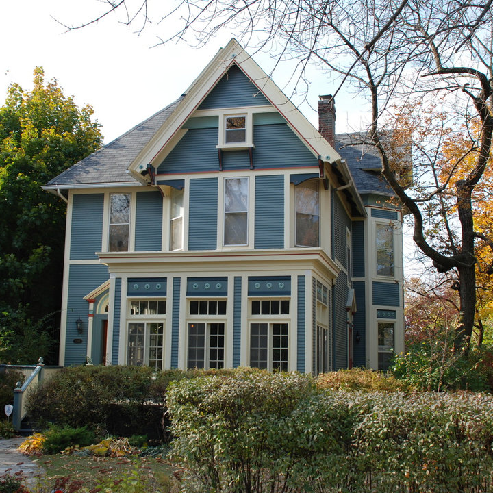 75 Victorian Blue Exterior Home Ideas You'll Love - December, 2024 | Houzz