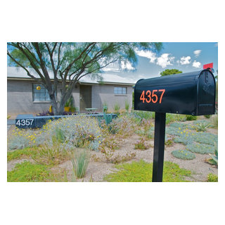 vinyl mailbox numbers and curb stencil - Modern - Exterior - Phoenix ...