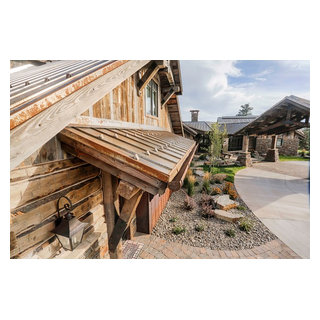 Weathering Steel Standing Seam Roof & Siding - Rustic - Exterior ...