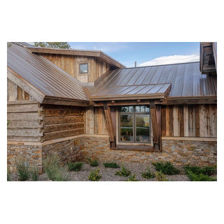 Weathering Steel Standing Seam Roof & Siding - Rustic - Exterior ...