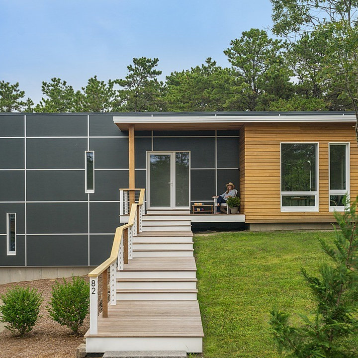 75 Beautiful Modern Saltbox House Home Design Ideas & Designs | Houzz AU