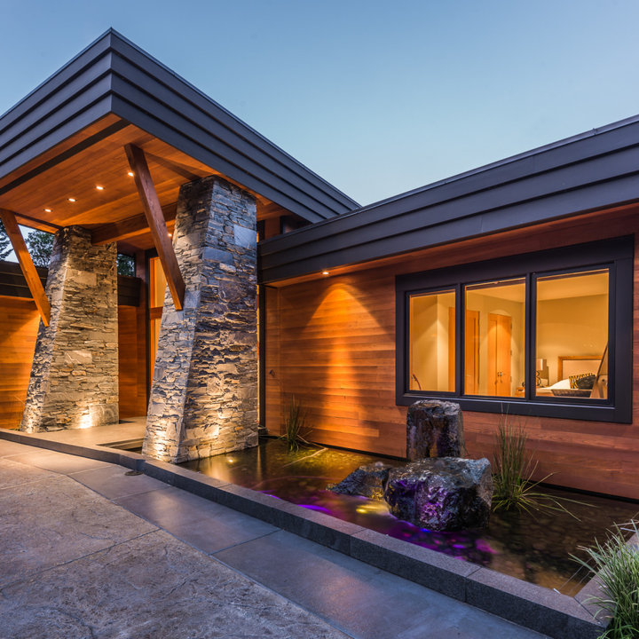 West Coast Contemporary Front Exterior - Photos & Ideas | Houzz
