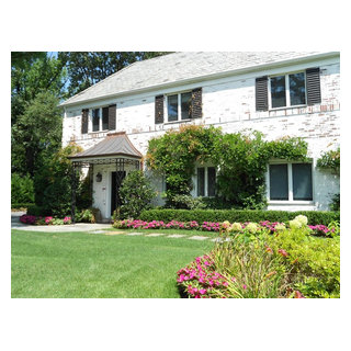 White Brick Manor - Traditional - Exterior - New York - by Landscape ...