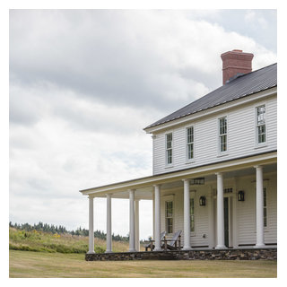 White Farmhouse - Traditional - Exterior - Other - by Kirley Architects ...