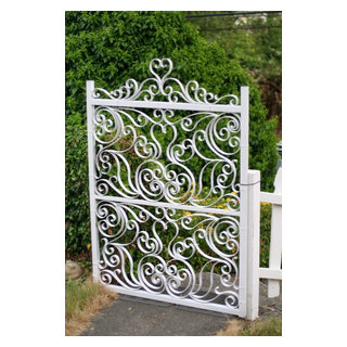 White Garden Gate - Victorian - Exterior - Seattle - by Carbon & Sand ...