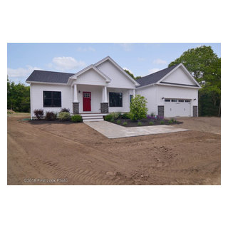 White Ranch Style Home - Farmhouse - Exterior - Providence - by J ...