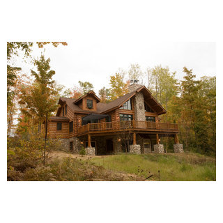 WoodHaven half log siding - Rustic - Exterior - Other - by Woodhaven ...