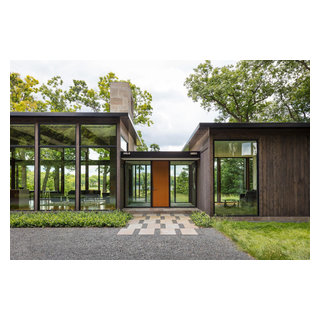 Woodland Modern | Lake Minnetonka Custom Home - Rustic - Exterior ...