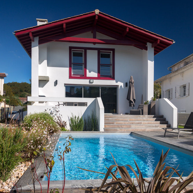 75 photos d'architecture et idées déco de façades de maisons basques ...