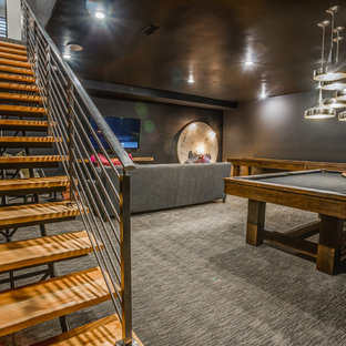 75 Beautiful Game Room with Black Walls Pictures & Ideas - July, 2021 ...