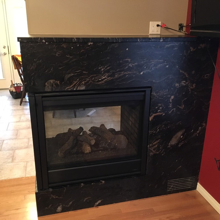 3 Sided Fireplace Ideas - Photos & Ideas | Houzz