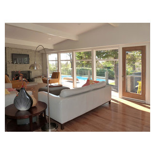 ALLSCO Windows, Poolhouse | Residence - Midcentury - Family Room ...